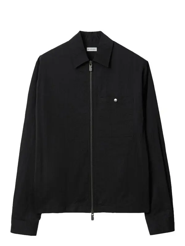 Burberry Nylon Zip Overshirt - Black