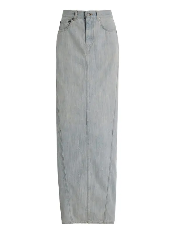 HAIKURE Ricka Denim Maxi Skirt - Blue