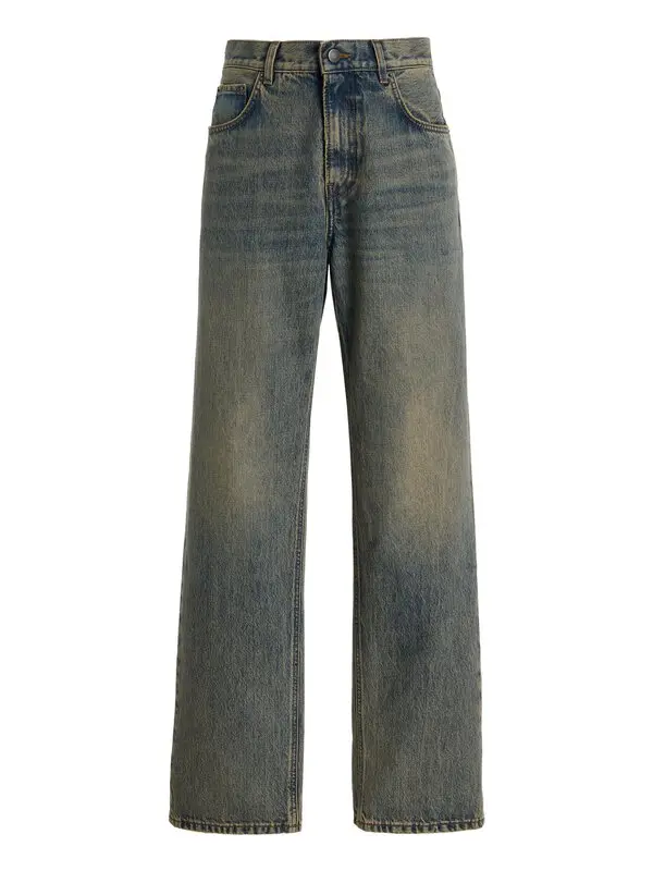 HAIKURE Bonnie Rigid Drop-rise Boyfriend Jeans - Medium Wash