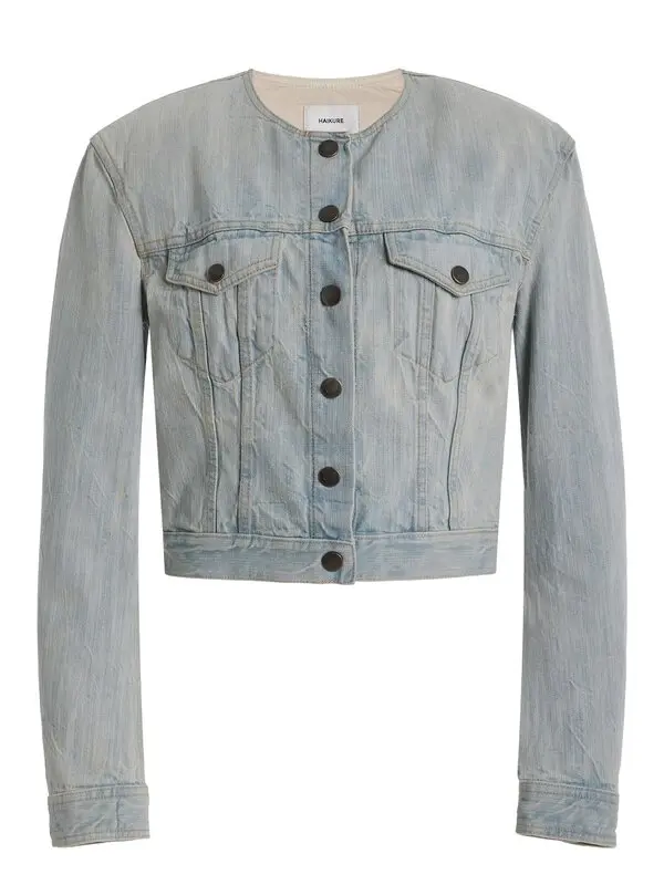 HAIKURE Shirley Denim Jacket - Blue