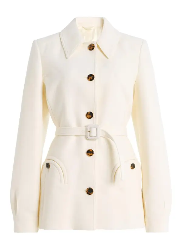 BLAZÉ MILANO Resolute Paint Wool Blazer - Ivory