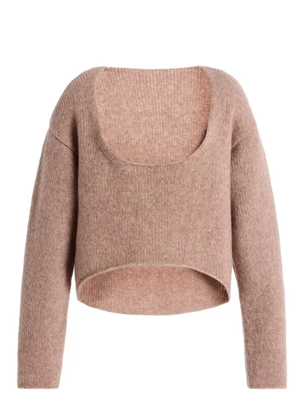 AISLING CAMPS Reversible Wool-blend Sweater - Neutral
