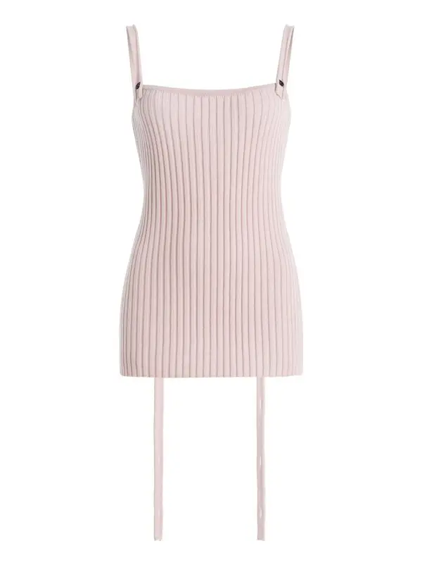 AISLING CAMPS Convertible Wool Tank Top - Pink