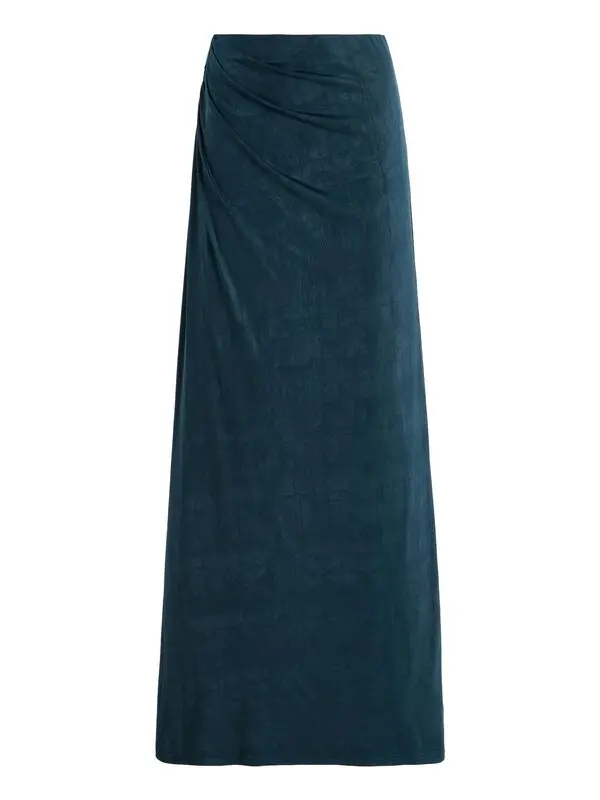 Significant Other Exclusive Priya Draped Maxi Skirt - Blue