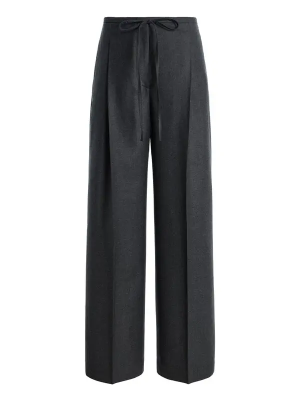 RÓHE Relaxed Wool Trousers - Grey