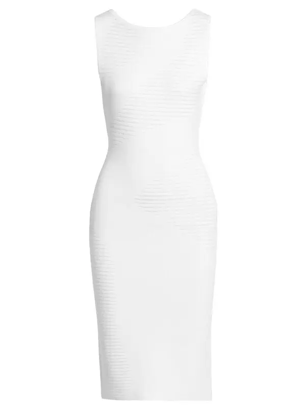 Herve Leger Giovanna Jacquard-knit Dress - White
