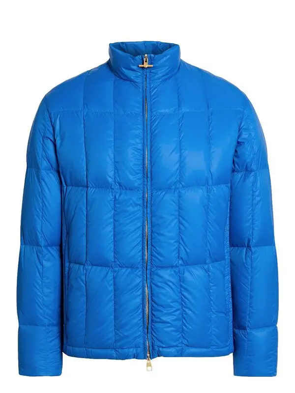 Dunhill Quilted Shell Down Jacket - Bright Blue