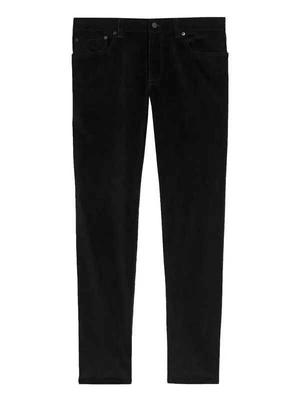 Dunhill Cotton-blend Corduroy Trousers - Black