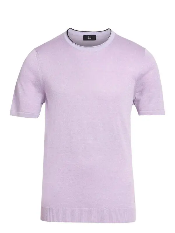 Dunhill Linen And Silkblend Tshirt - Lilac