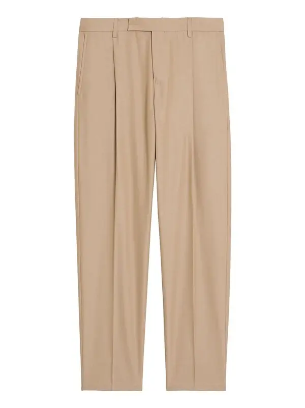 Dunhill Tapered Wool-blend Trousers - Beige