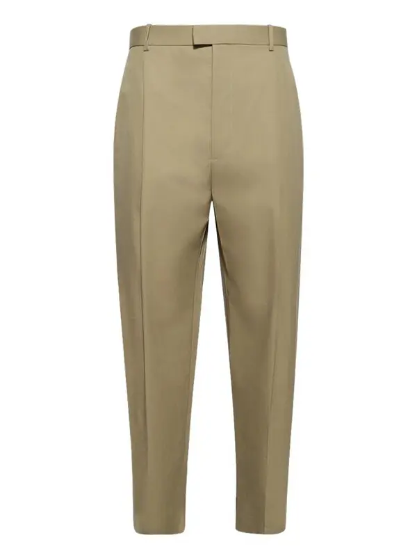Bottega Veneta Light Cotton Twill Trousers - Flint