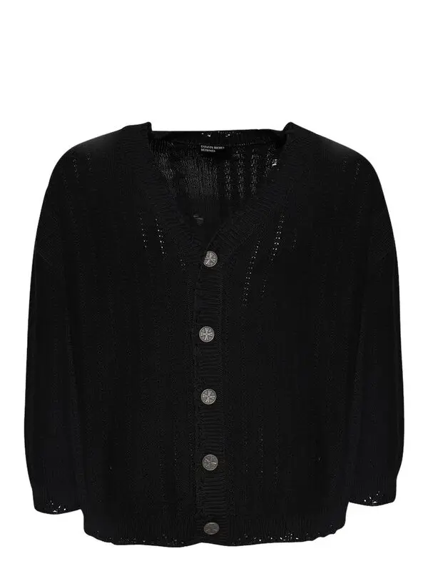 Enfants Riches Déprimés Asymmetrical Cardigan - Black
