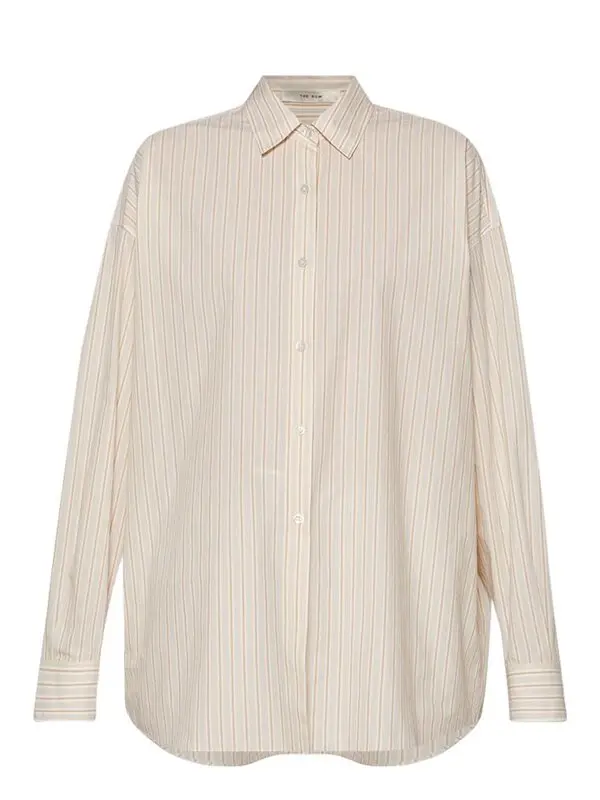 THE ROW Caster Shirt - Beige And Orange