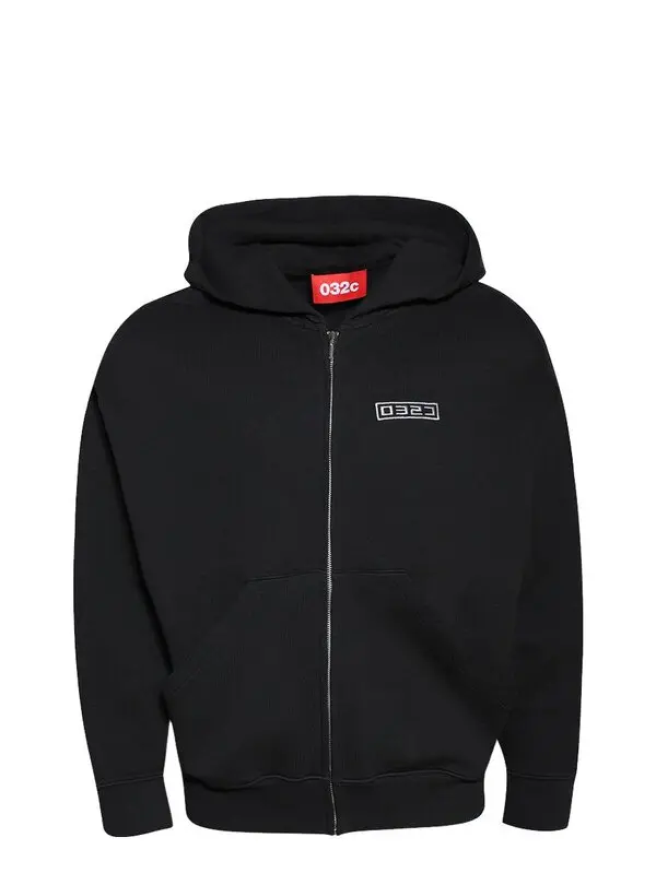 032C Routine Zip Hoodie - Black