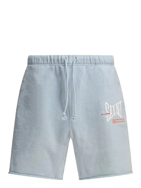 SAINT MXXXXXX Sweat Shorts - Blue
