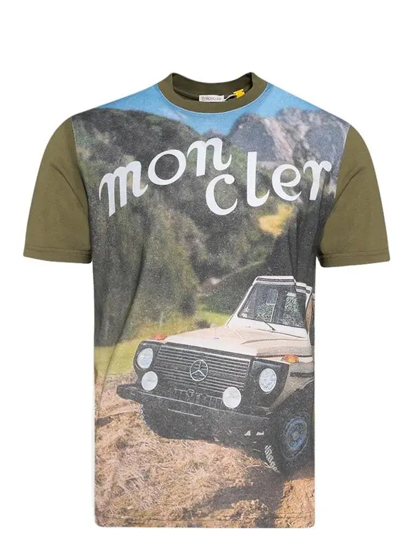 Moncler X Mercedes-benz Nigo Short Sleeve Tee - Turquoise