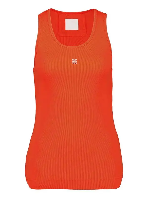 Givenchy 4g Rib Tank Top - Orange