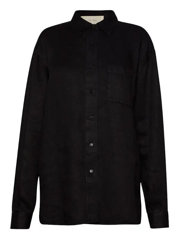 THE ROW Nesson Shirt - Black