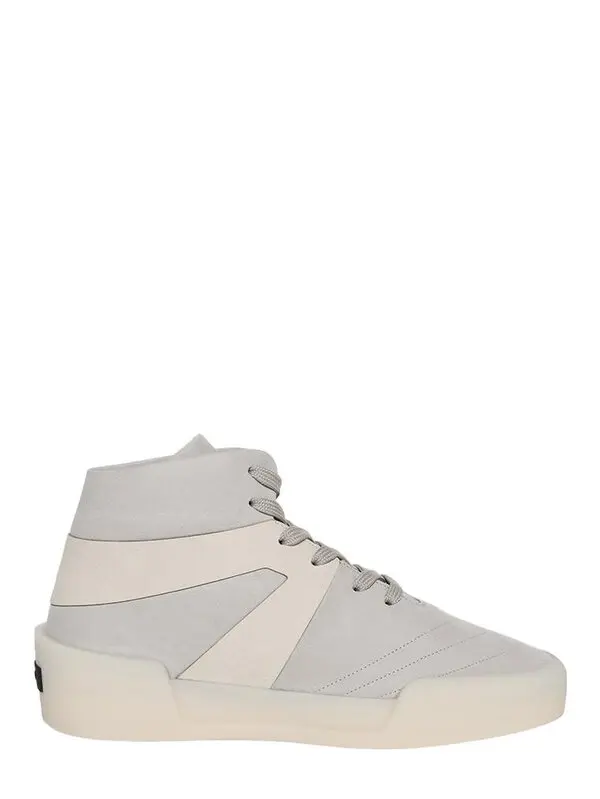 Fear Of God High Top Basketball Sneakers - Light Grey And Off White