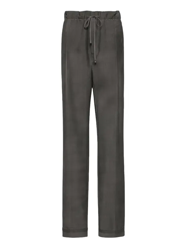 MAISON MARGIELA Mohair Wool Trousers - Medium Grey