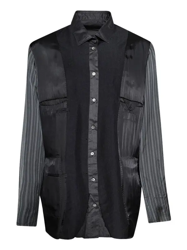 MAISON MARGIELA Patchwork Inside-out Jacket - Charcoal