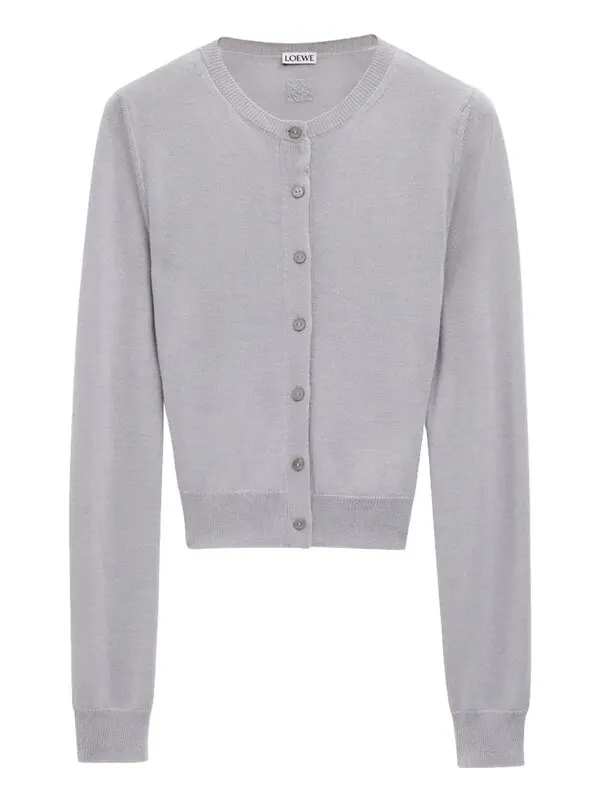 Loewe Draped Cardigan - Light Grey