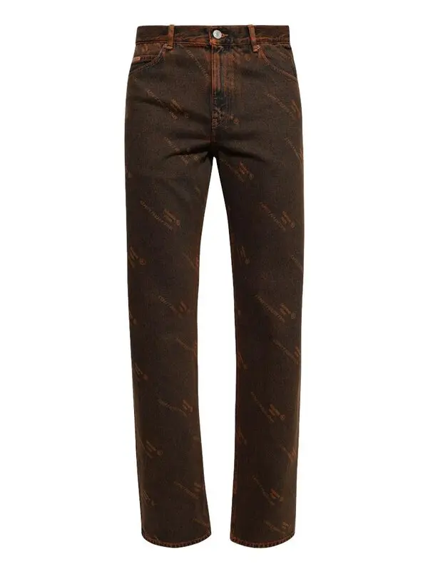 Martine Rose Relaxed Fit Jeans - Orange Laser