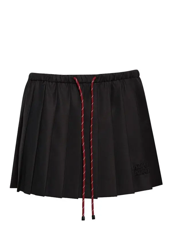 Miu Miu Batavia Skirt - Ebano