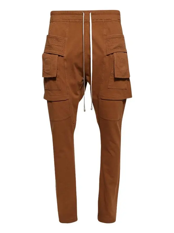 Rick Owens Cretch Cargo Drawstring Pants - Orange