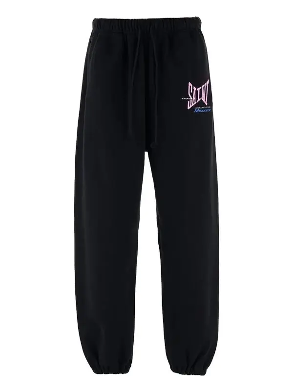 SAINT MXXXXXX Ribon Saint Sweat Pants - Black