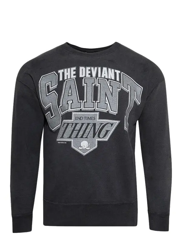 SAINT MXXXXXX The Deviant Crewneck Sweater - Black