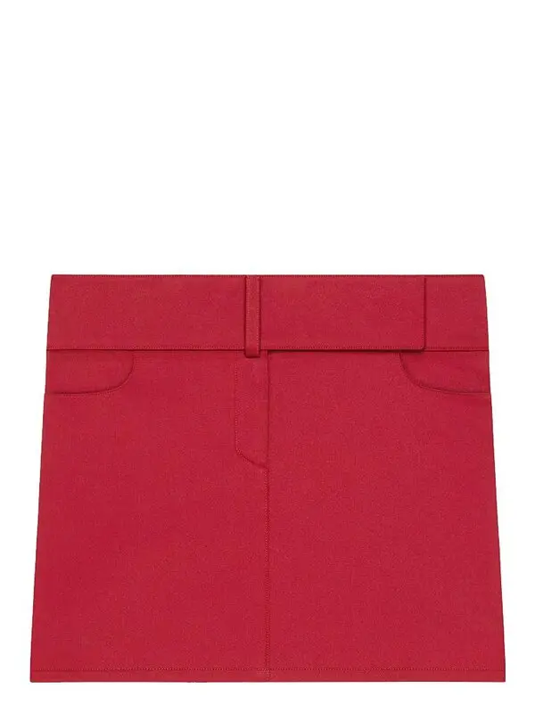 COURRÃ¨GES Belted Mini Skirt - Red