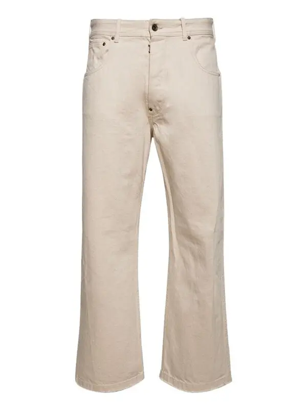 MAISON MARGIELA Trousers - Ecru Melange