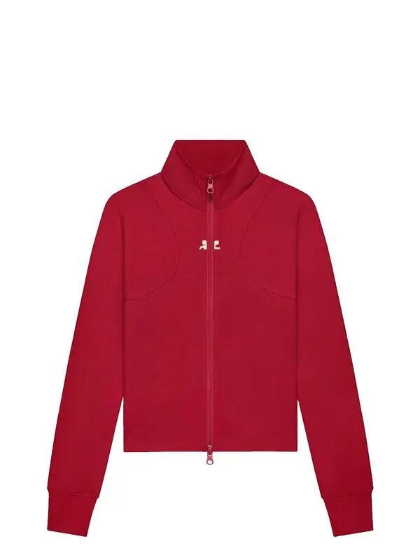 COURREGES Scuba Tracksuit Interlock Jacket - Red