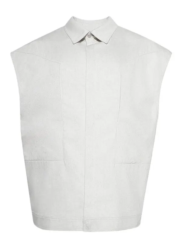Rick Owens Sleeveless Jumbo Outershirt - Dinge