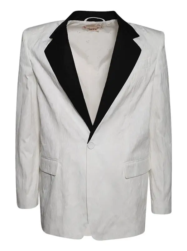 Marni Single-breasted Jacket - Natural White