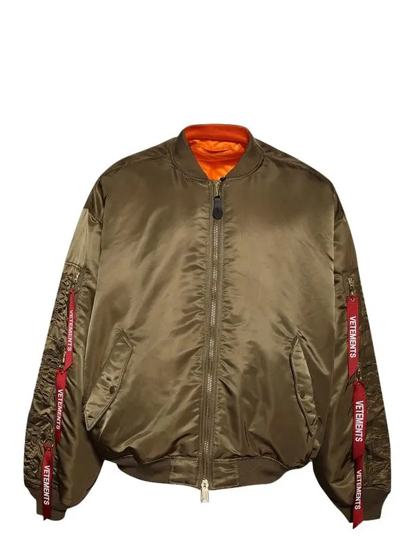 Vetements Cargo Bomber Jacket - Green