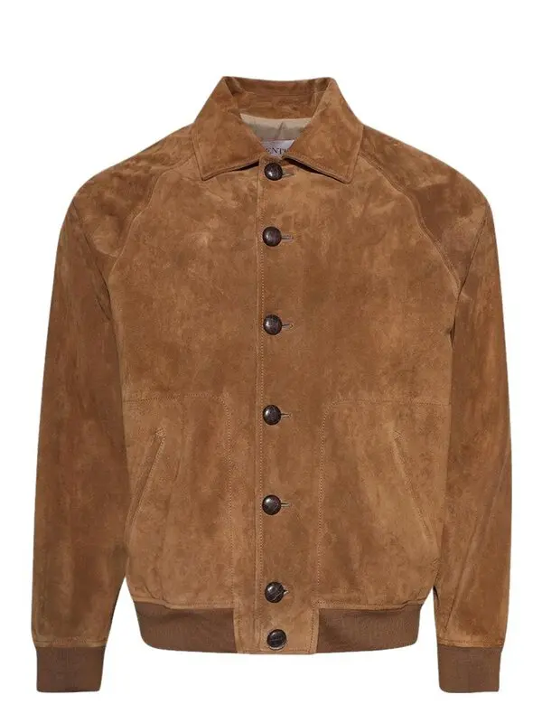 Valentino Garavani Suede Jacket - Tan