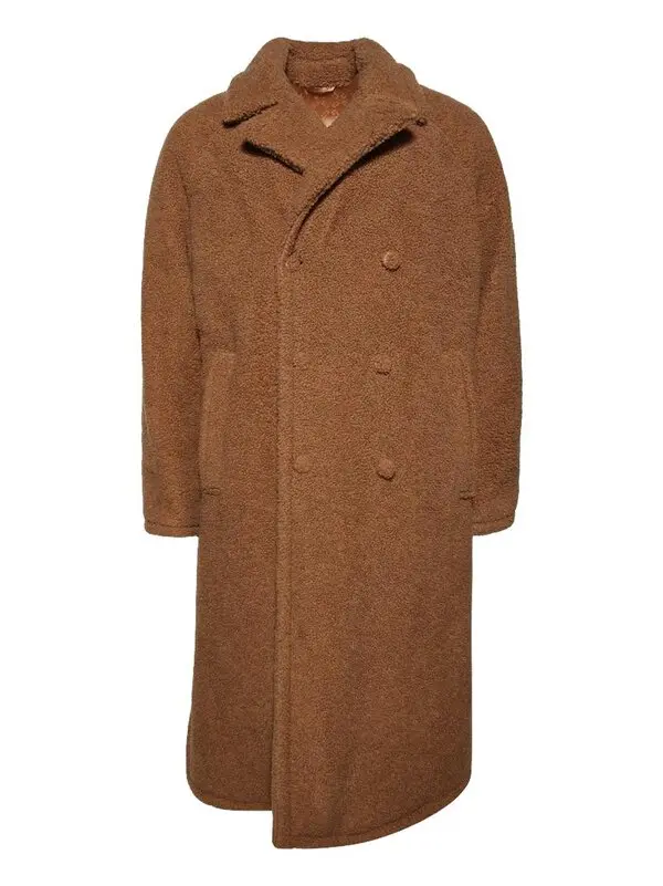 Givenchy Long Teddy Coat - Beige Camel