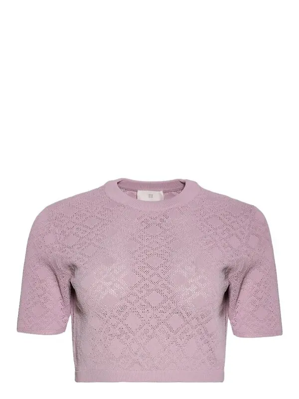 Givenchy Cropped Short Sleeve Sweater - Parma