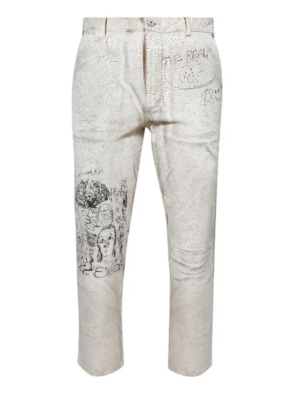 PALY The Realm Suede Pants - White