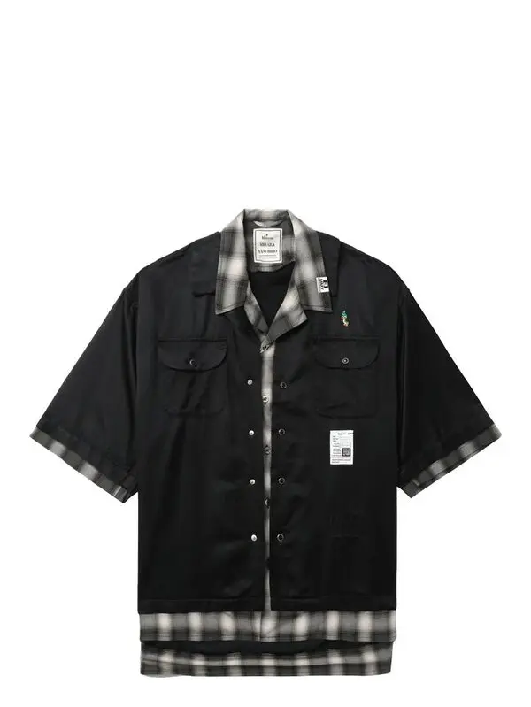 Mihara Yasuhiro Double Layered Shirts - Black