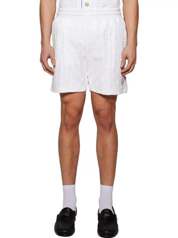 Casablanca Towelling Short - White