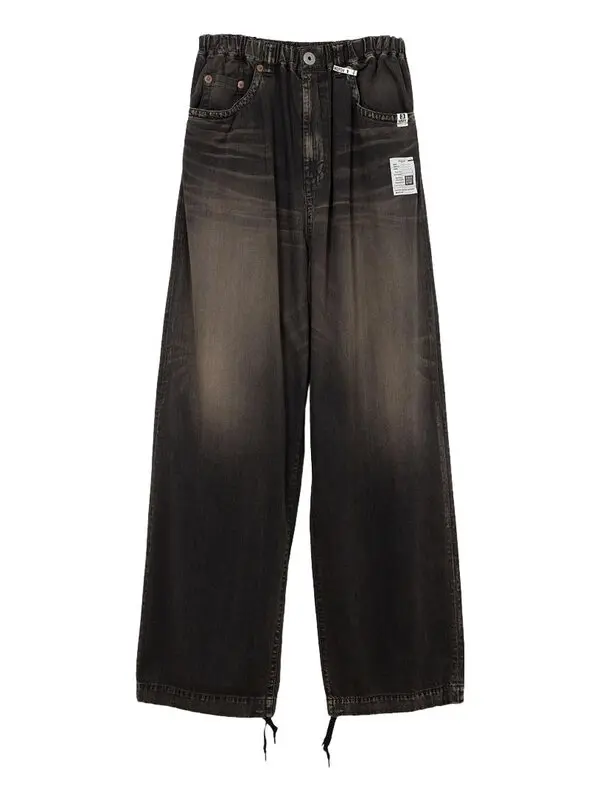 Mihara Yasuhiro Light Wide Jeans - Black