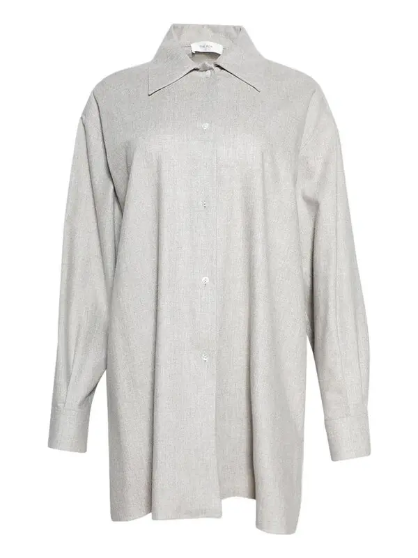THE ROW Komako Shirt - Light Pebble