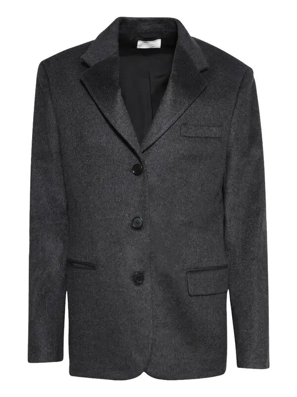 THE ROW Lasonne Jacket - Charcoal Melange
