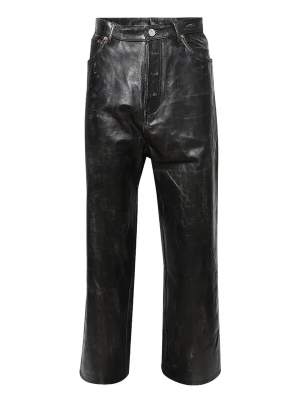 Vetements Distressed Pants - Black
