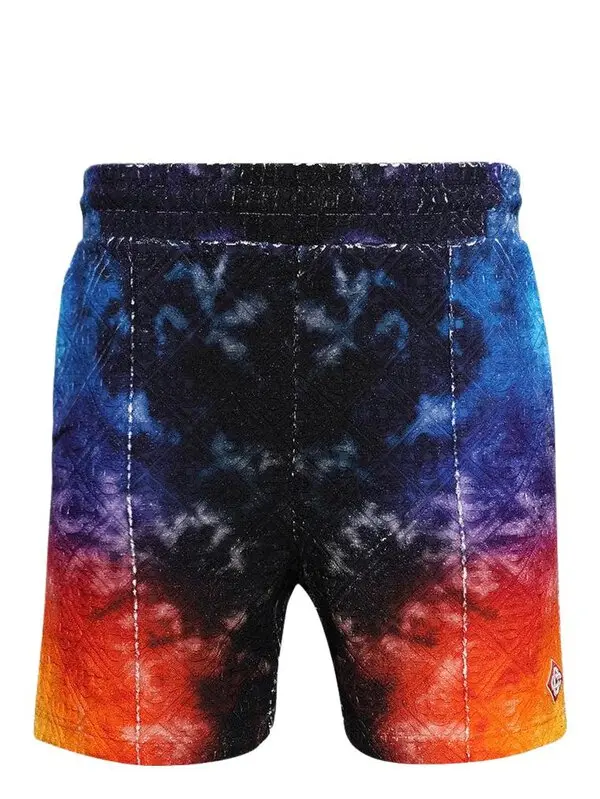 Casablanca Jacquard Monogram Shorts - Tie Dye