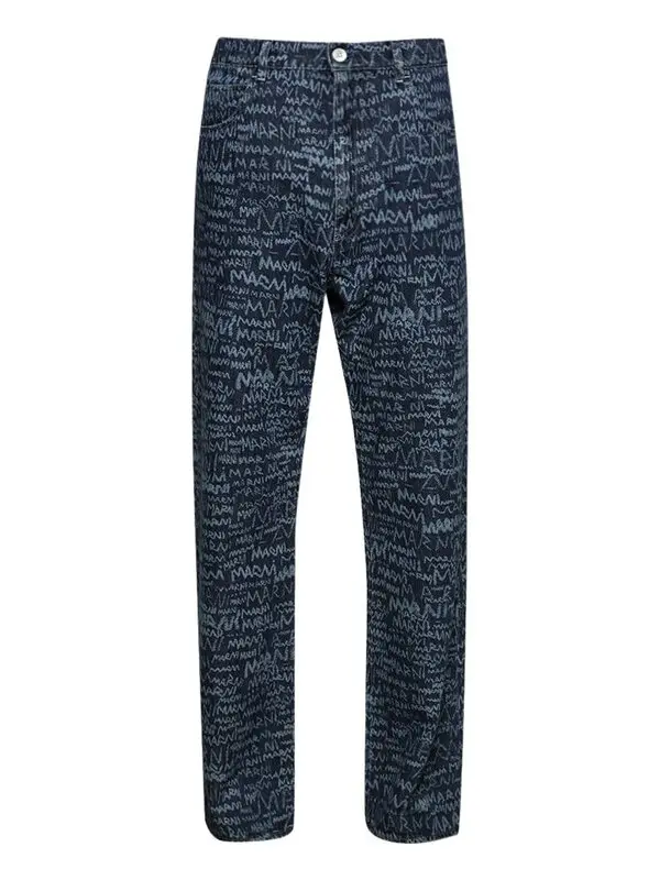 Marni Printed Jeans - Blue