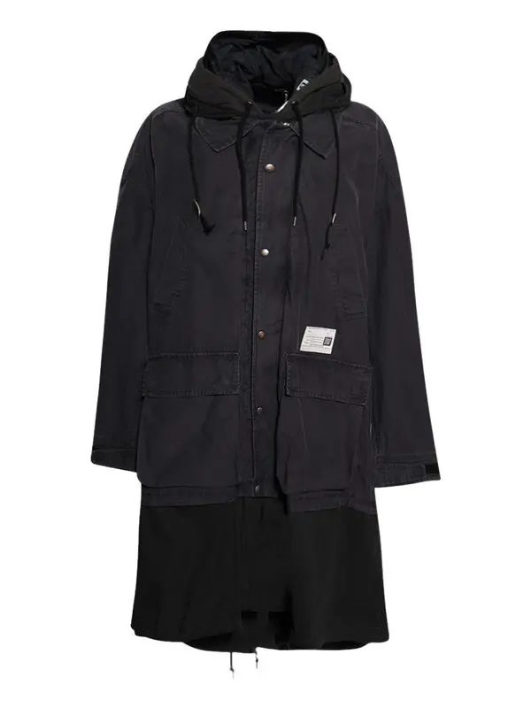 Mihara Yasuhiro Layered Coat - Black